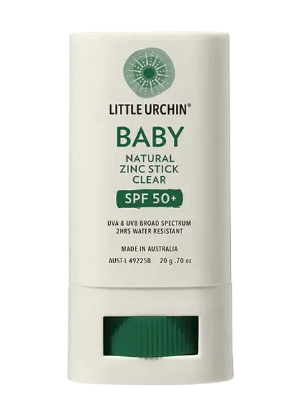 LITTLE URCHIN - BABY NATURAL ZINC STICK SUNSCREEN, SPF 50 – The Bare Theory